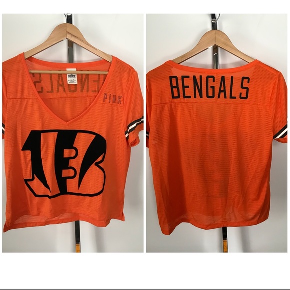 PINK Victoria's Secret | Tops | Cincinnati Bengals Crop Top | Poshmark